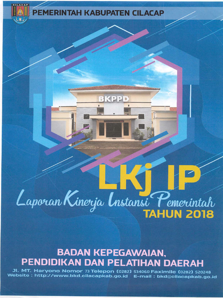 LKJIP BKPPD Kabupaten Cilacap Tahun 2018 | PDF