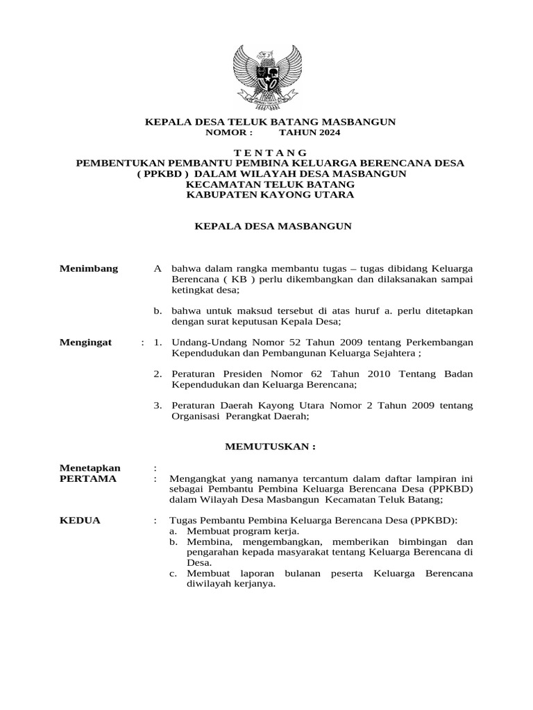 SK PPKBD & SUB PPKBD 2024 MB | PDF