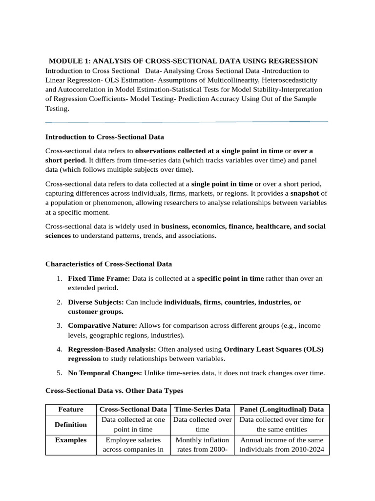 Module 1 - ASM For Business Decision | PDF | Regression Analysis | Linear Regression