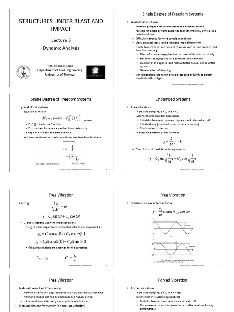 Lecture 05-Handout | PDF | Damping | Resonance