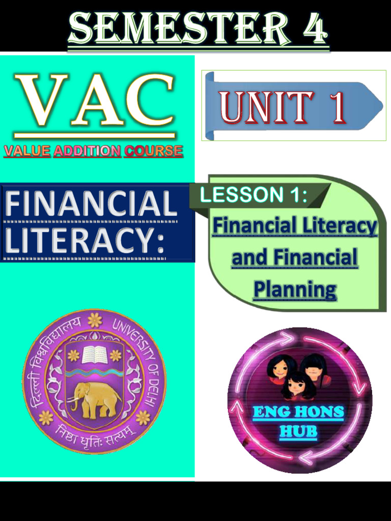 Financial Literacy Unit 1 Lesson 1 | PDF | Interest | Present Value