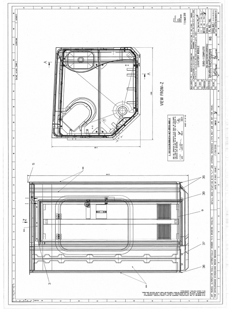 Lavatory Module & Wall Section | PDF