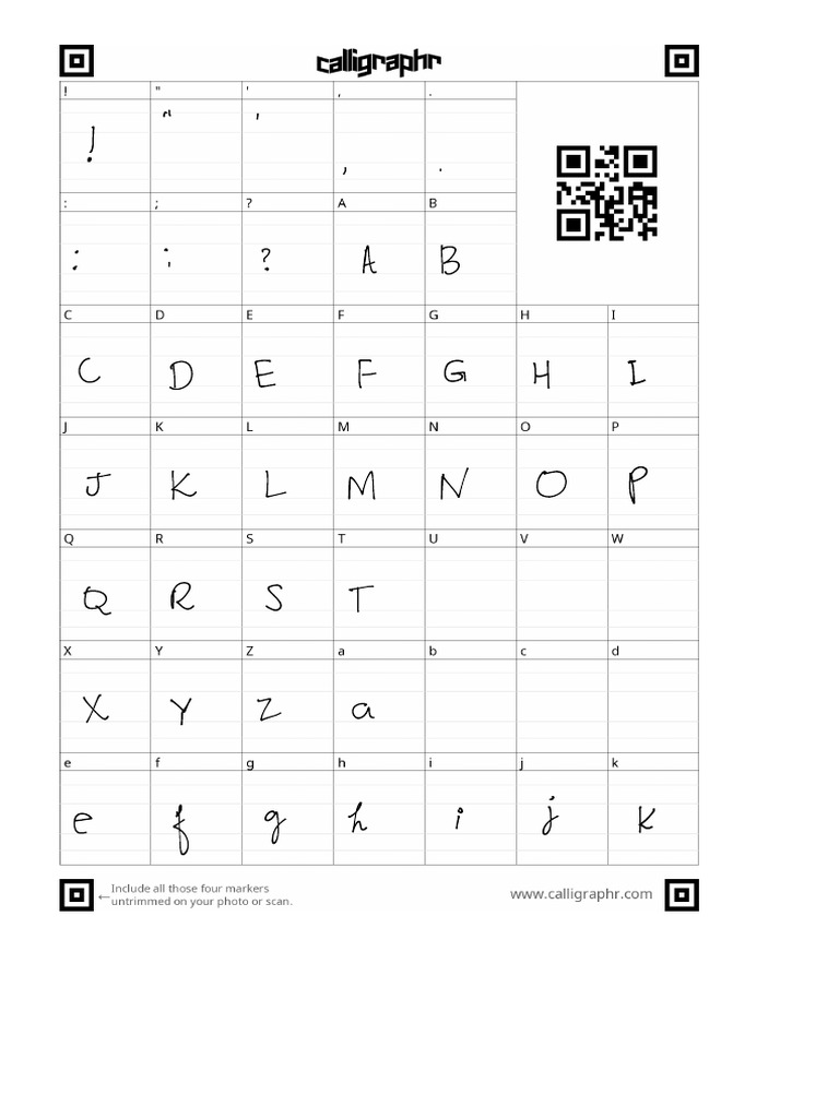 Calligraphr-Template | PDF
