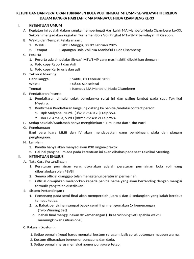 Harlah Peraturan | PDF