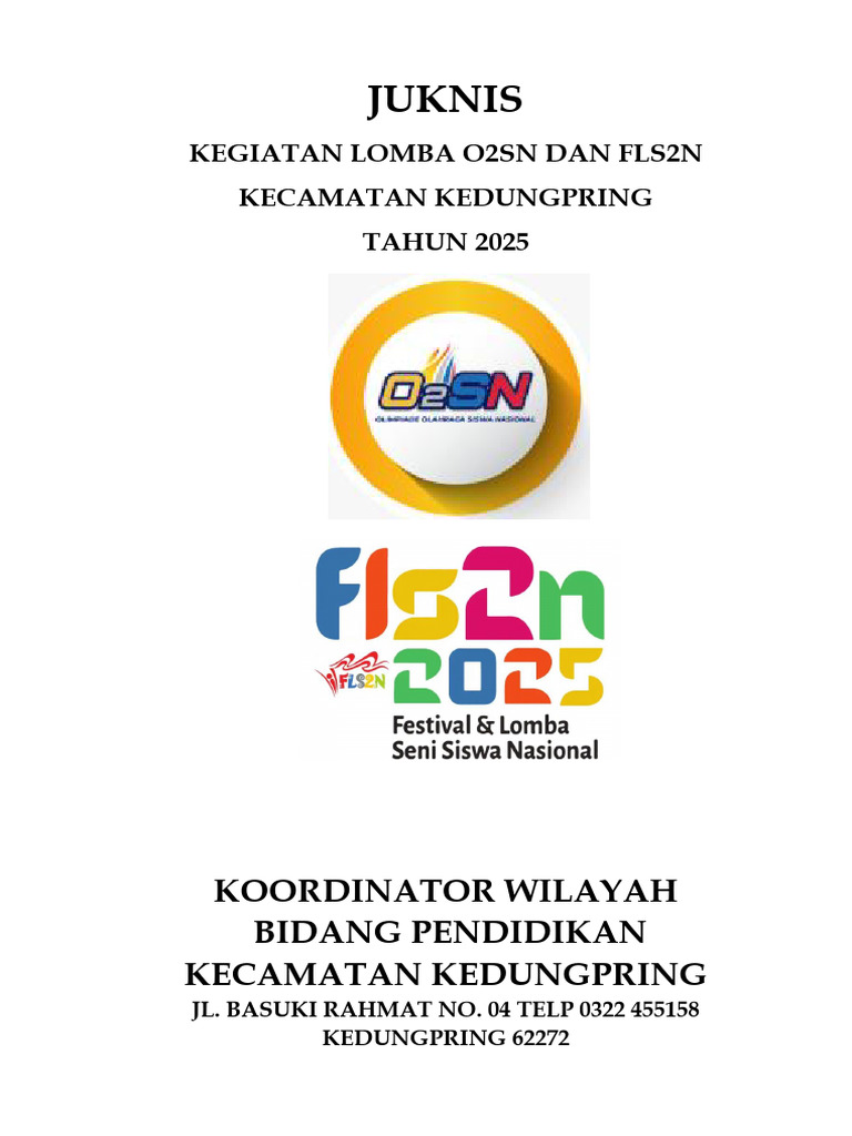 Juknis Lomba O2SN dan FLS2N 2025 | PDF