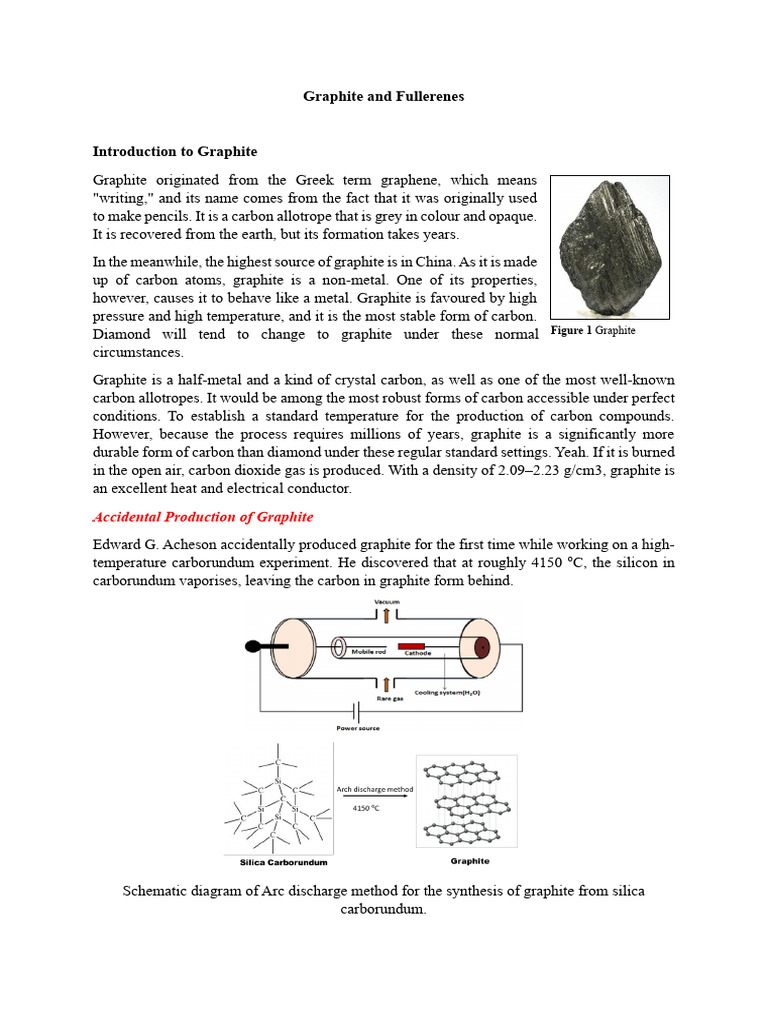 Graphite and Fullerenes Notes | PDF | Graphite | Fullerene