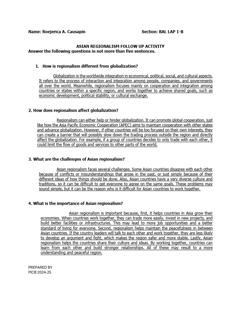 Understanding Asian Regionalism Dynamics | PDF | Globalization | Asia ...