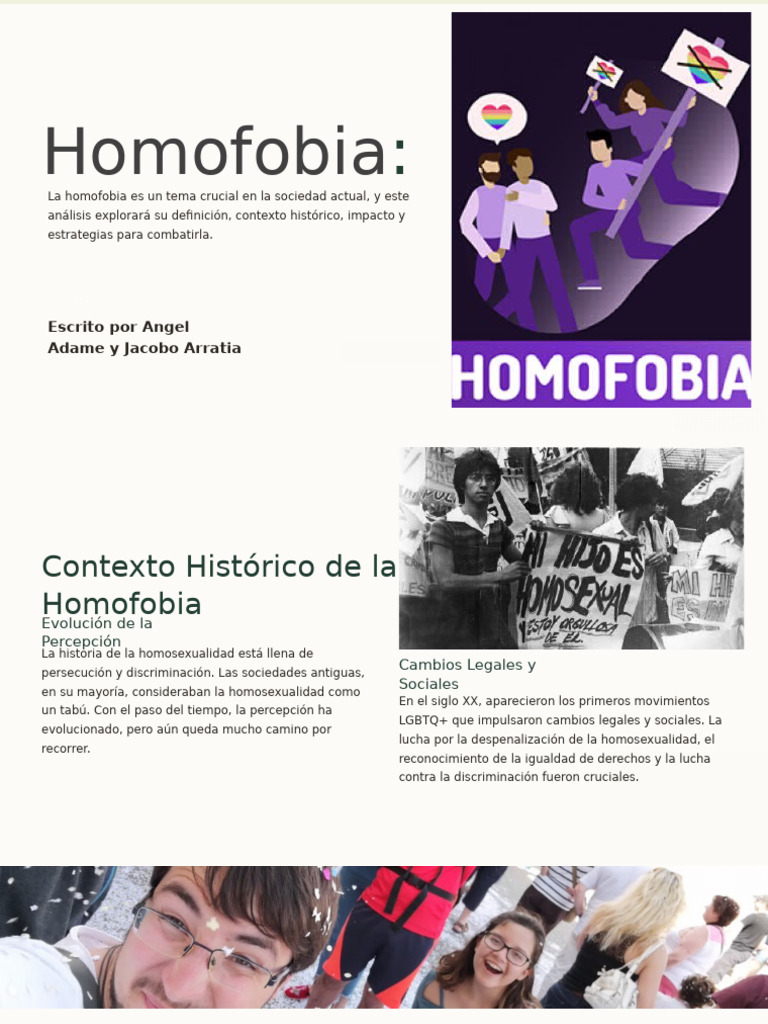 Análisis de la Homofobia y su Impacto | PDF | Homofobia | Homosexualidad