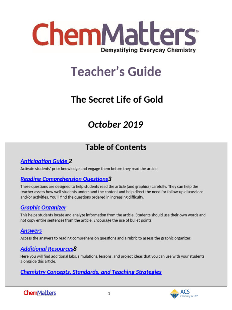 The Secret Life of Gold TG | PDF | Gold | Neutron