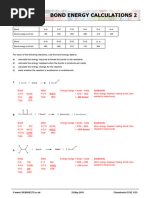Bond Energy Calculations Worksheet | PDF | Chemical Reactions | Chemistry