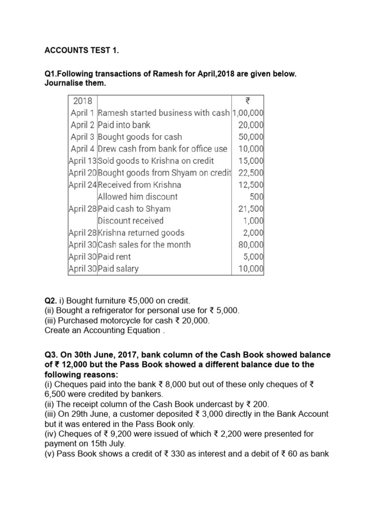 Accounting Transactions and Statements Guide | PDF