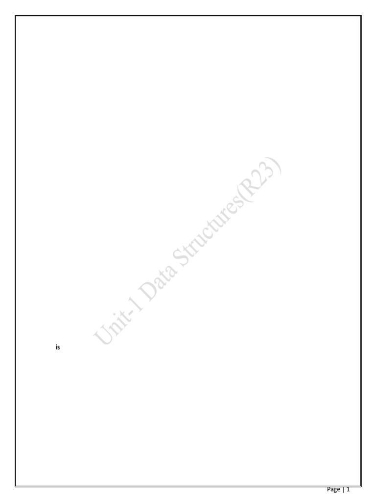 Unit-1(Data Structures)-I-II | PDF | Queue (Abstract Data Type) | Data Type