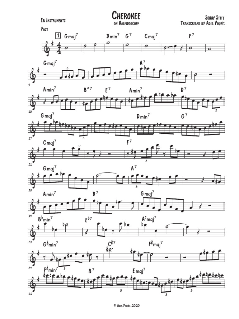 Cherokee - Sonny Stitt | PDF