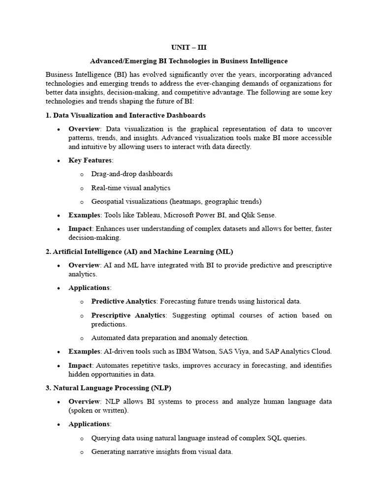 Business Intelligence Pdf Business Intelligence Analytics