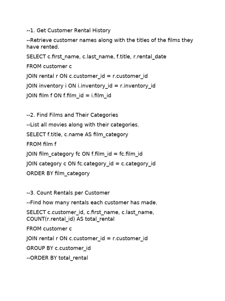SQL Joins Questions | PDF