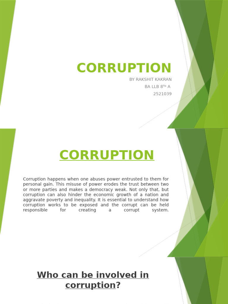CORRUPTION | PDF | Political Corruption | Corruption
