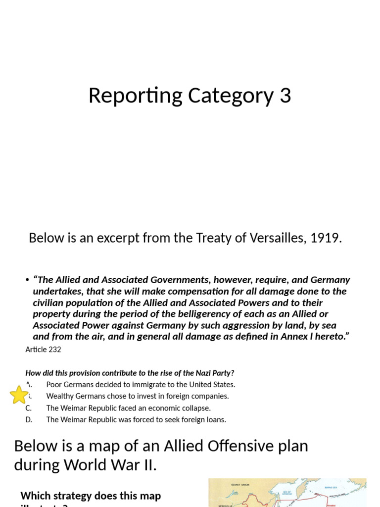 Reporting Category 3-EOC Review (Autosaved) | PDF | Cuban Missile ...