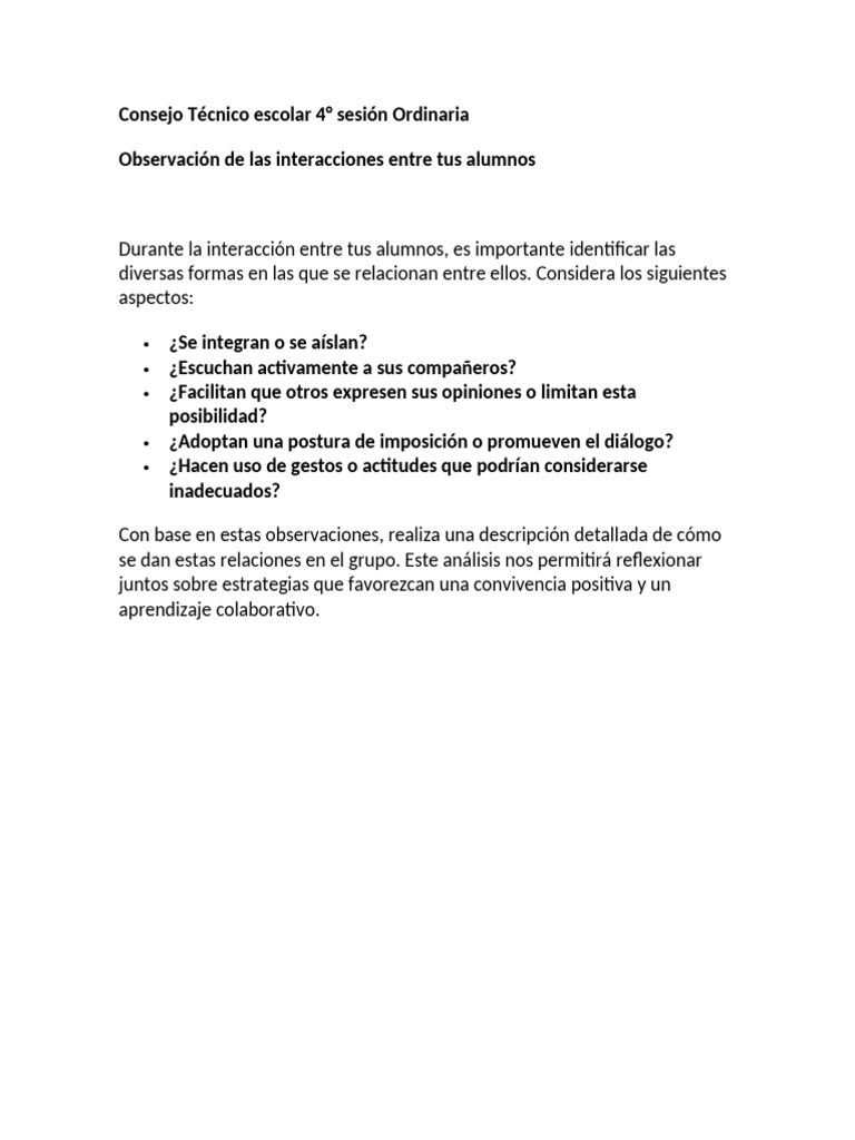 Actividad Sobre Conducta CTE | PDF