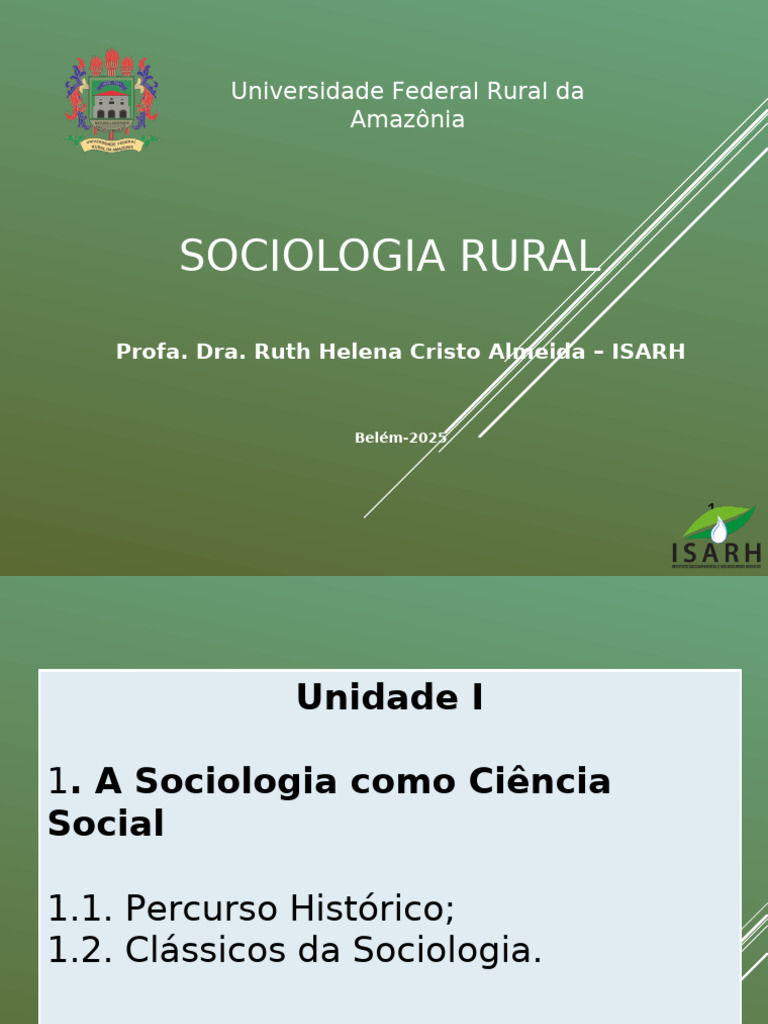 1aula-Apresentao 2025 GERAL | PDF | Sociologia | Karl Marx