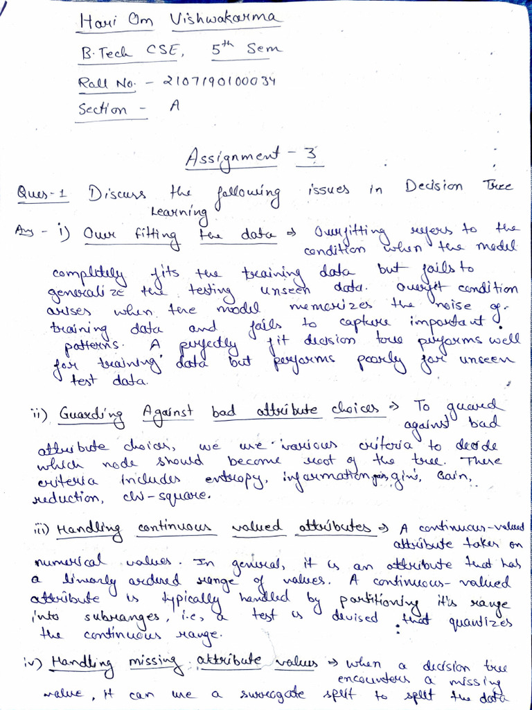 ML Assignment 3 | PDF