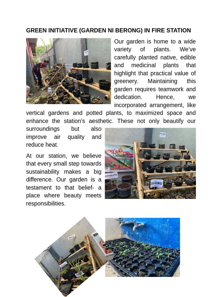 Garden Ni Berong Fire Stations | PDF
