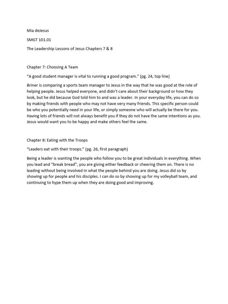 Mia deJesus- Briner Ch 7 & 8 | PDF