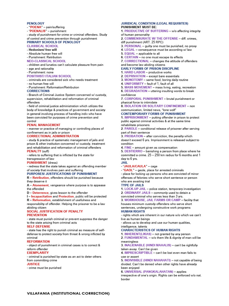 Overview of Penology and Corrections | PDF | Prison | Crimes