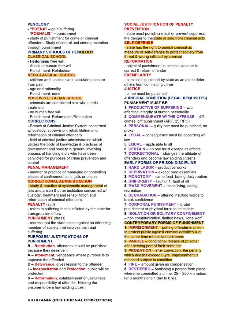 Overview of Penology and Corrections | PDF | Punishments | Prison