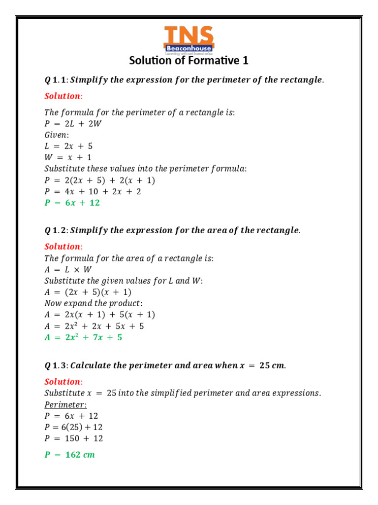 Formative 1 Solution | PDF