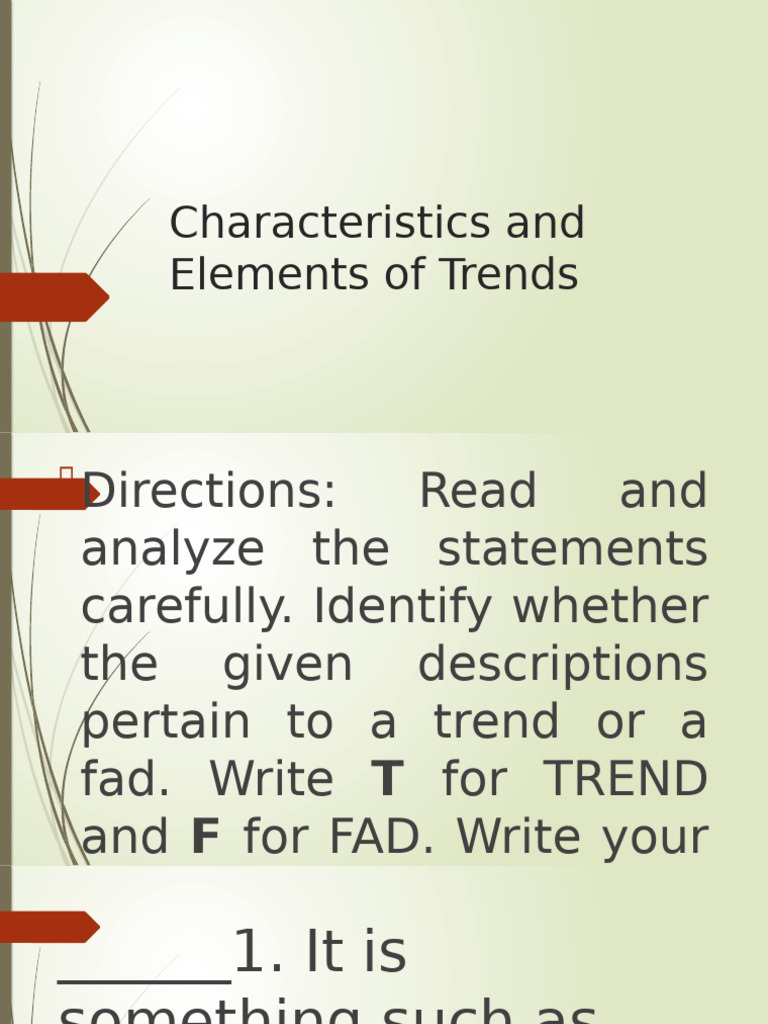 Understanding Trends vs. Fads | PDF | Cost Of Living | Communication