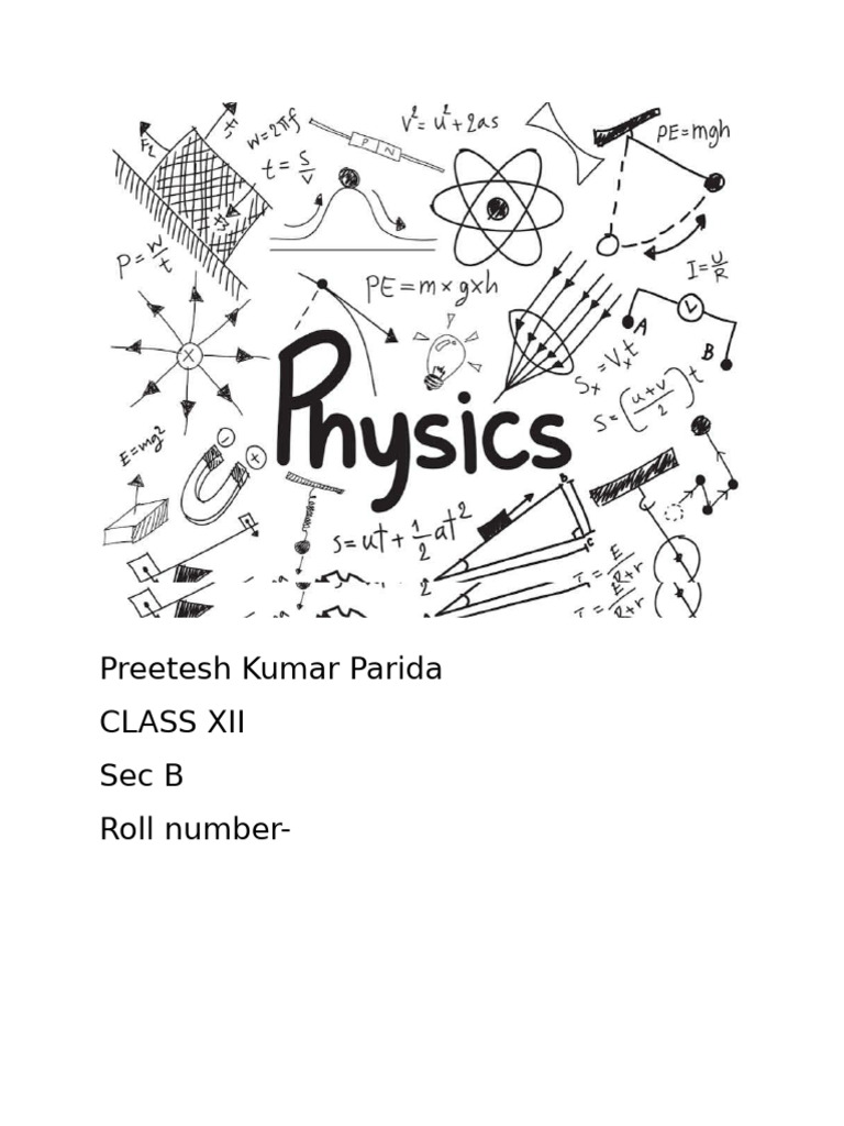 Preetesh Kumar Parida Class Xii Sec B Roll Number | PDF