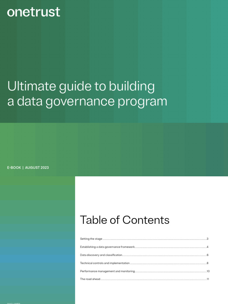 Ultimate Guide To Building A Data Governance Program | PDF | Governance ...