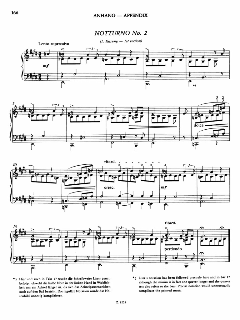 IMSLP115062-PMLP02598-Liszt NLA Serie I Band 15 17 Notturno No 2 Erste Fassung S.541 Filter | PDF