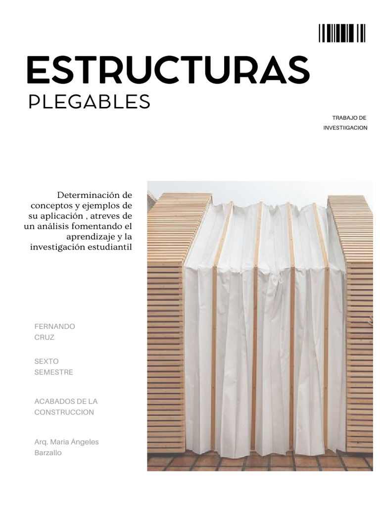 Estructuras Plegables en Arquitectura | PDF | Origami | Diseño