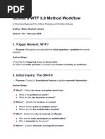 4W1H Method | PDF
