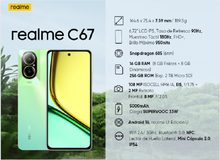 Realme C67 Ficha | PDF