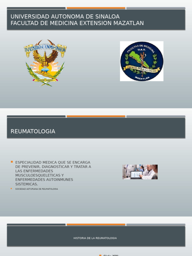 Reuma Introduccion | PDF | Reumatología | Autoinmunidad