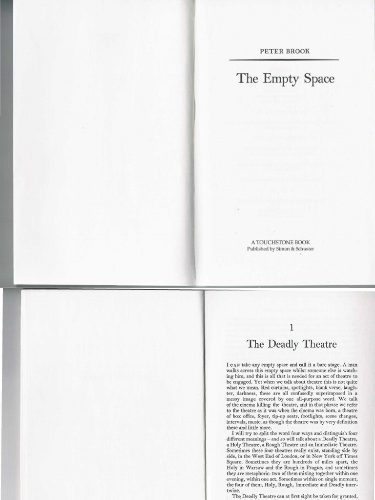 Understanding Peter Brook's Deadly Theatre | PDF | Theatre | William ...