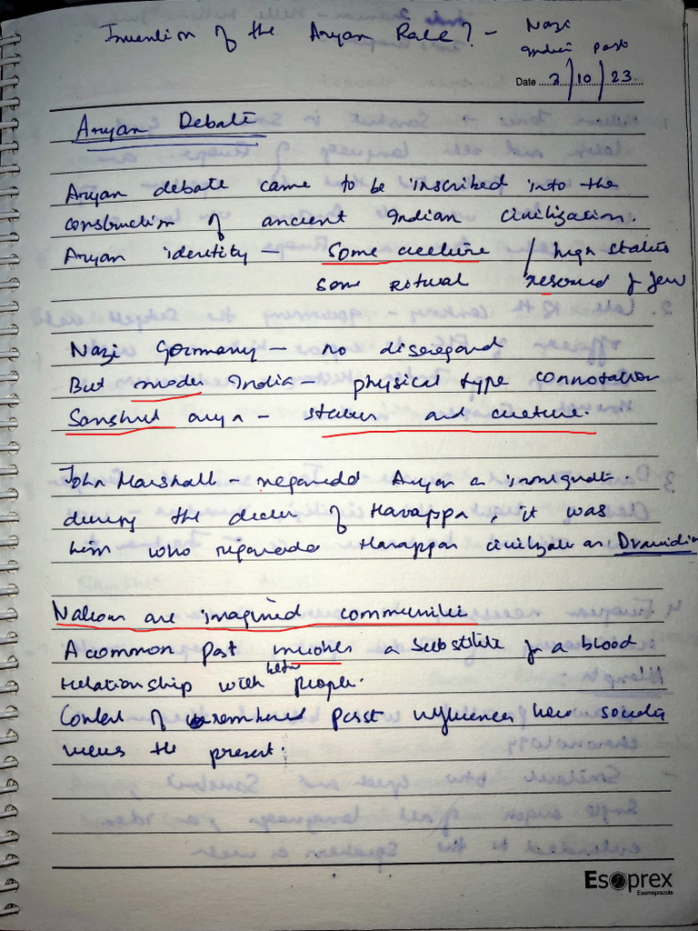 Aryan Debate Notes | PDF