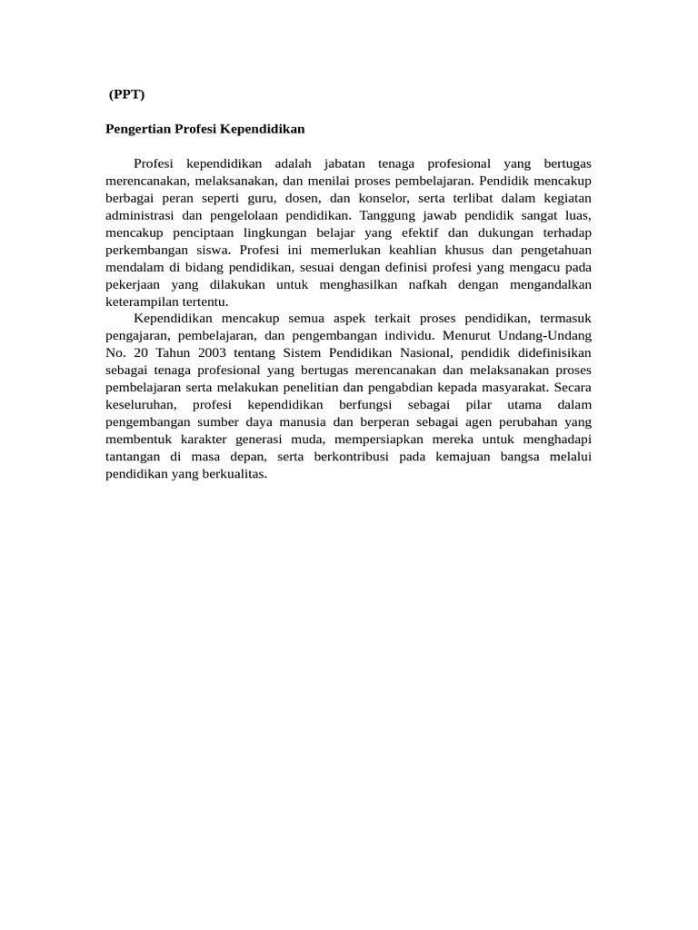 (Profesi Pendidikan) | PDF