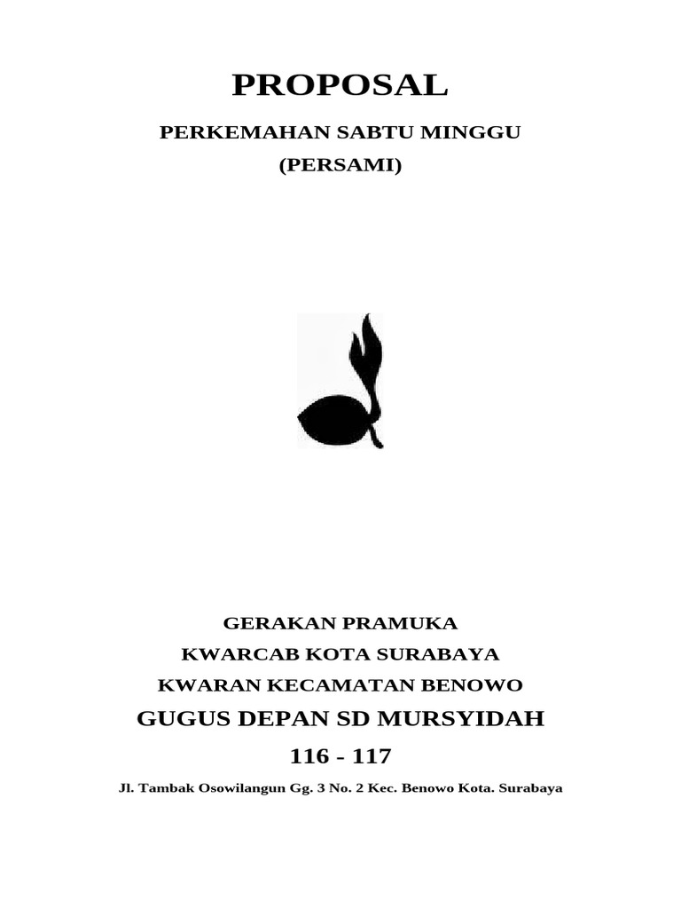 Proposal Pramuka | PDF