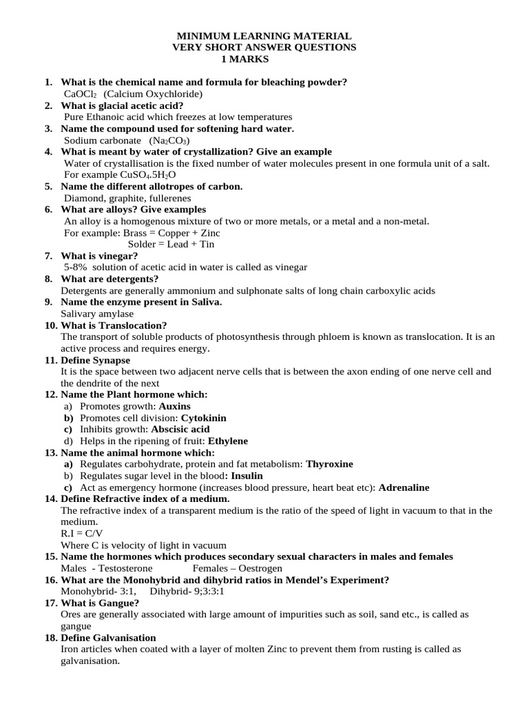Essential Science Q&A for Students | PDF | Atrium (Heart) | Kidney