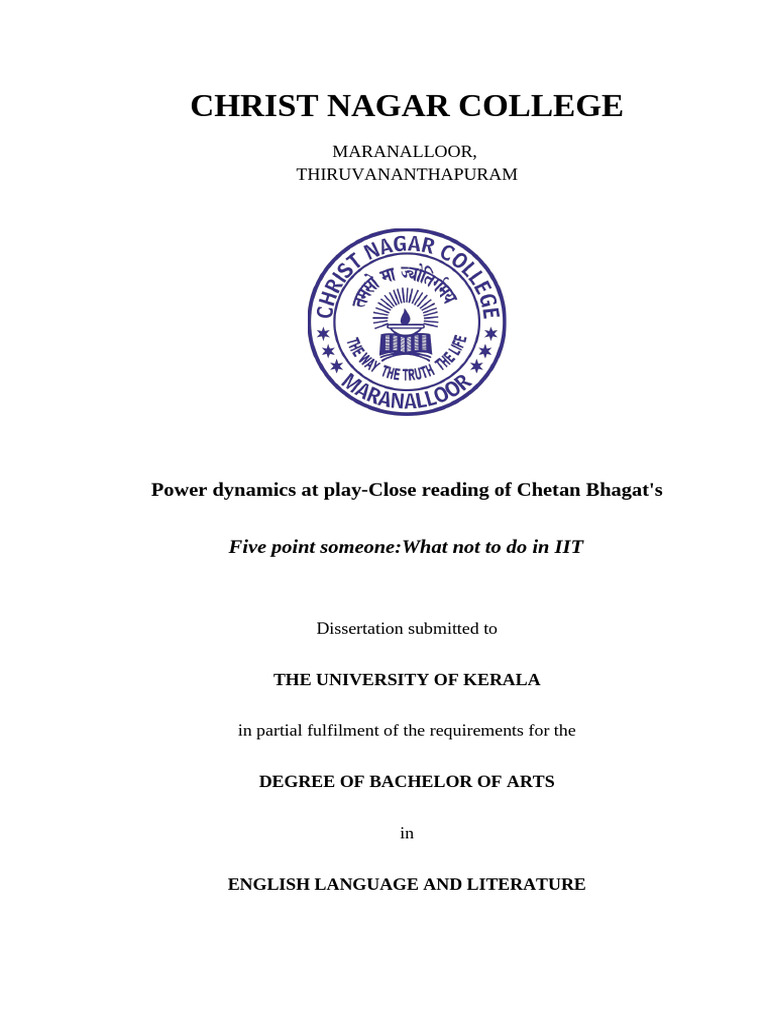 UG Project Front Page - (Department and Individual Copy) | PDF