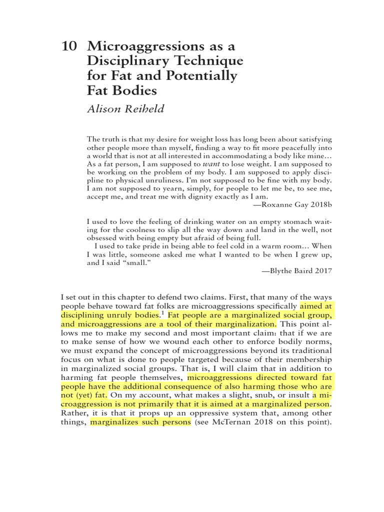 Reiheld Microaggressions - As - A - Disciplinary - Technique - For ...
