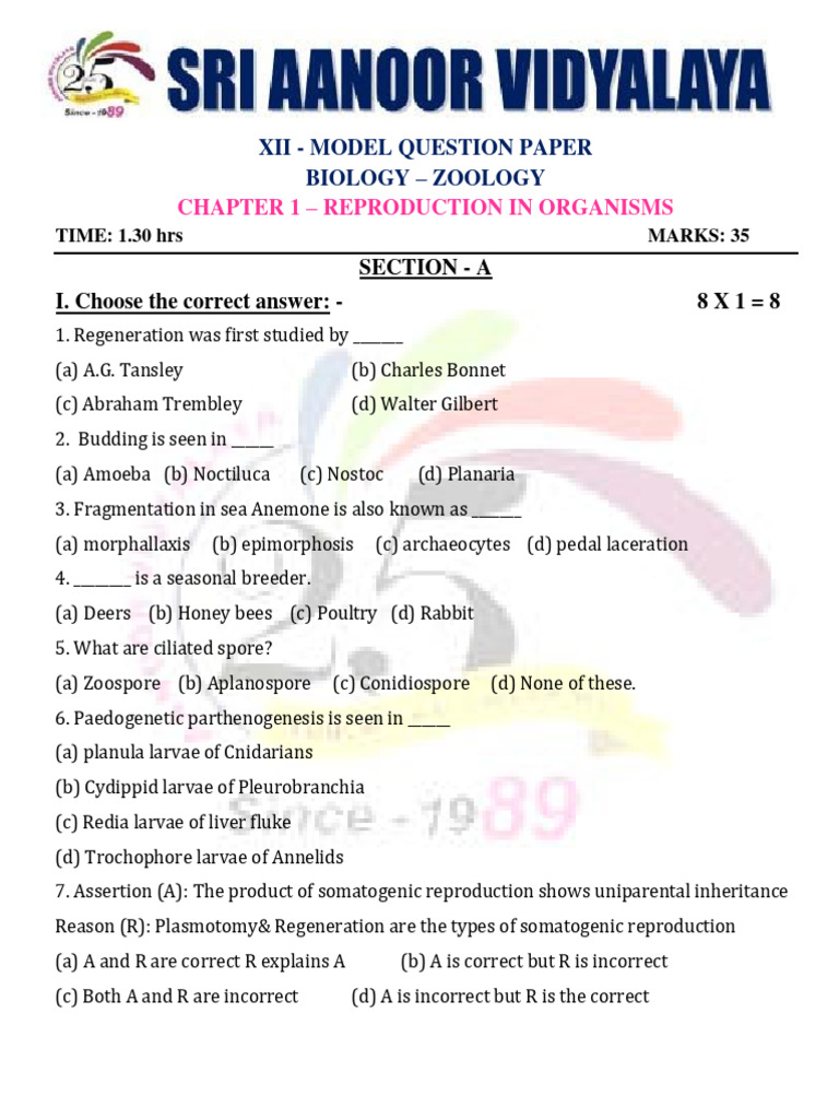 Namma Kalvi 12th Bio-Zoology Question Papers English Medium 219443 | PDF | Gene | Genetic Code