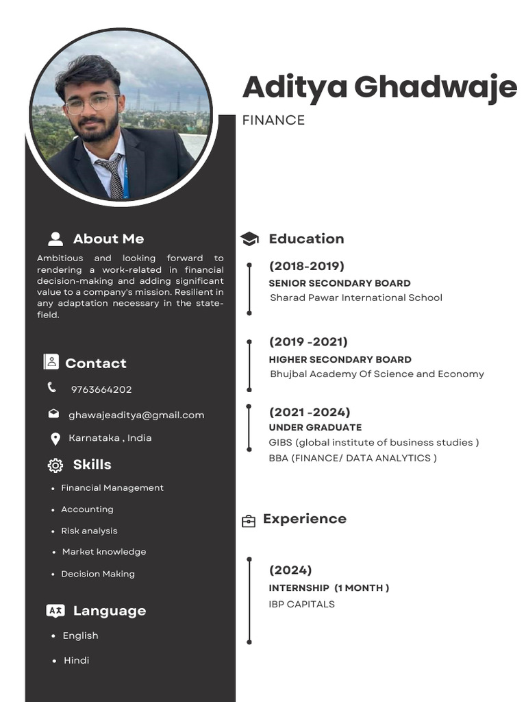 Aditya CV 1 | PDF