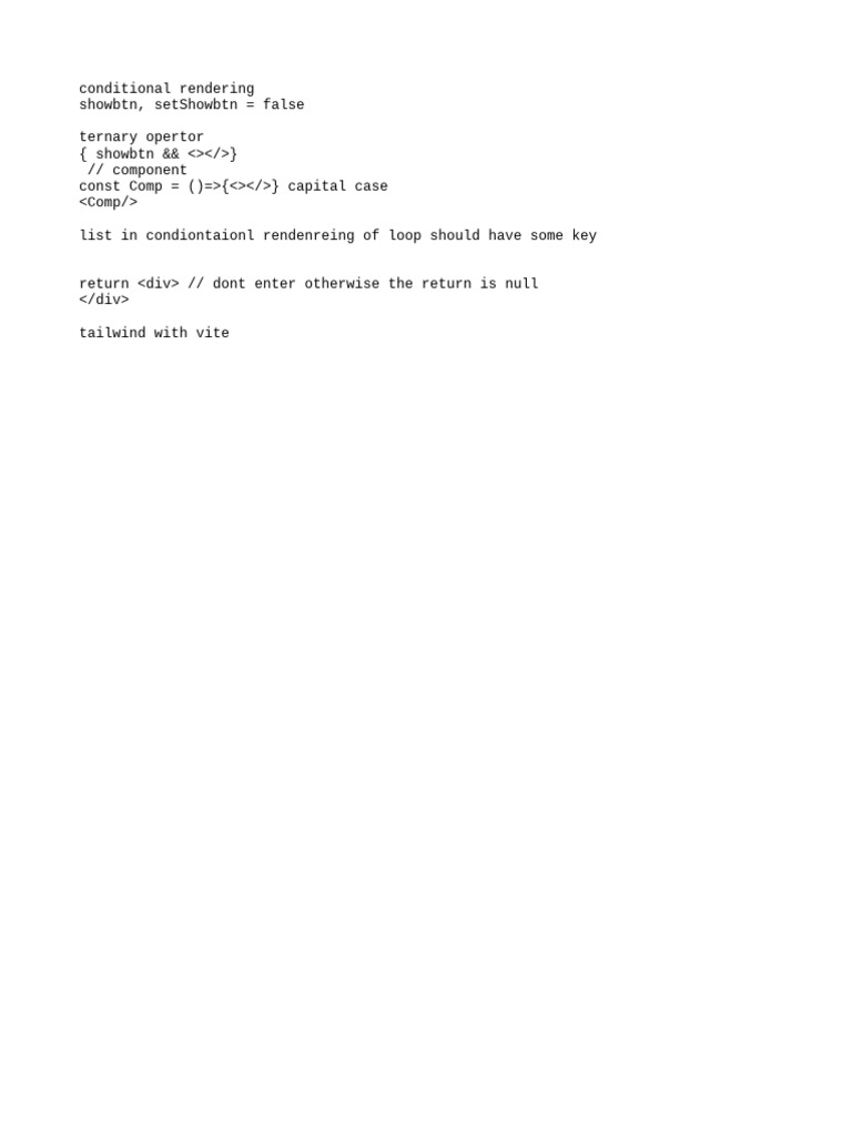 Conditional Rendering | PDF