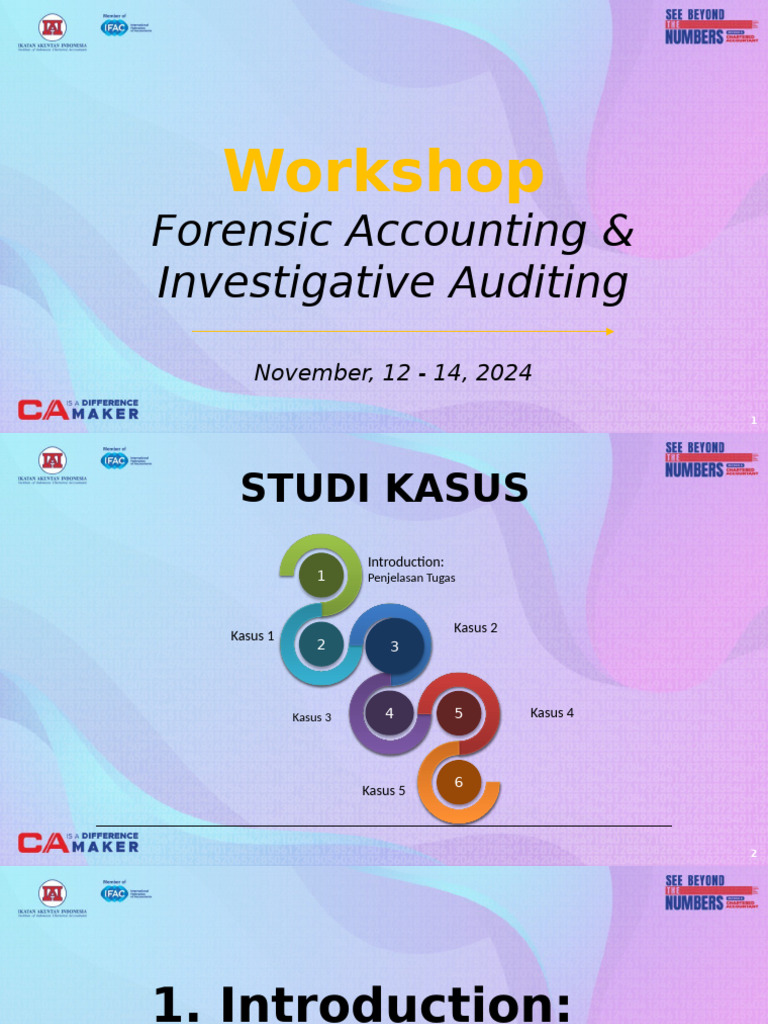 Forensik Acct Dan Investigative Auditing Template IAI - Study Kasus | PDF
