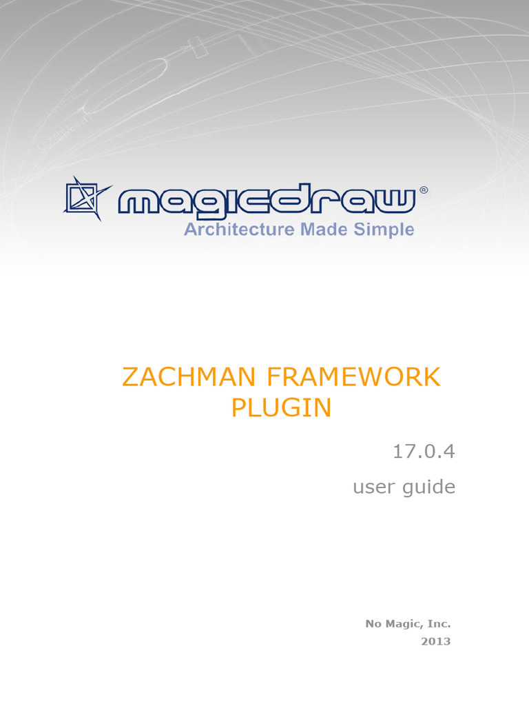 Zachman Framework Plugin UserGuide | PDF | System | Data Model