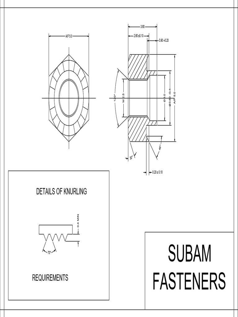 M2.5 Straight Knurling Nut | PDF